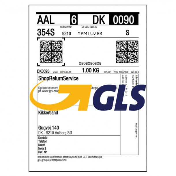 GLS returlabel Danmark - Guides - Kikkertland.dk